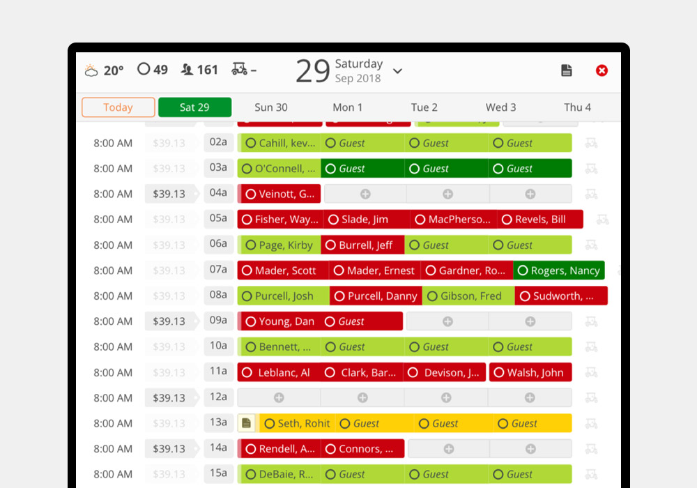 Powerful Tee Sheet Management Software Lightspeed Golf