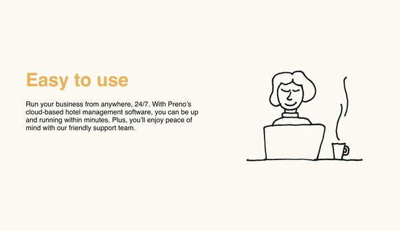 Preno provides a smooth billing experience for you and your guests!